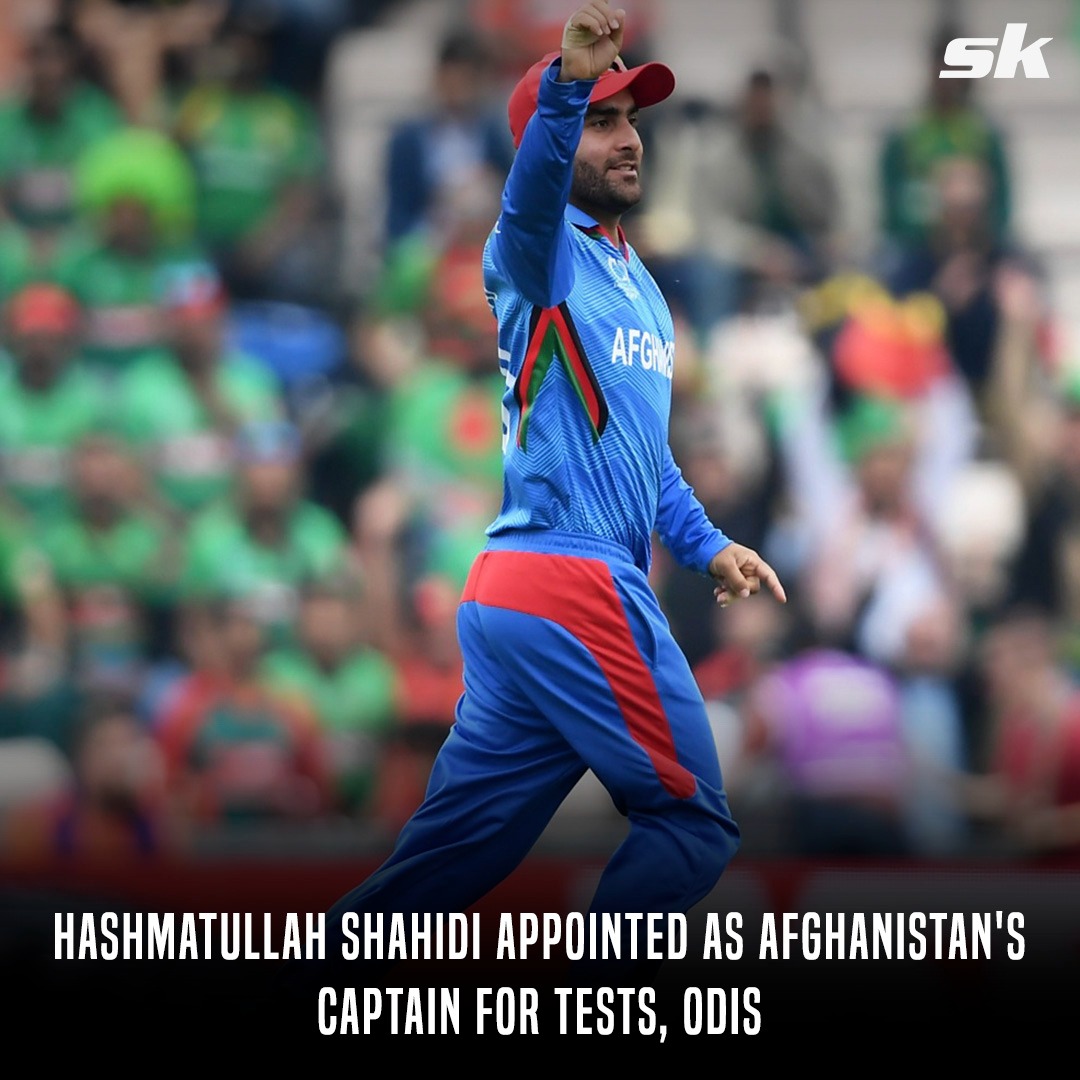 Hashmatullah Shahidi appointed as Afghanistan's captain for Tests, ODIs ...